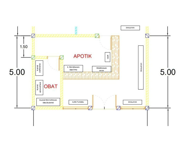 DENA BANGUNAN DAN PEMBAGIAN UKURAN - Contoh | PDF