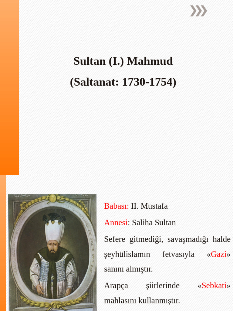 I. Mahmud-Iii Osman, Iii. Mus.-I Abdülhami̇d | PDF