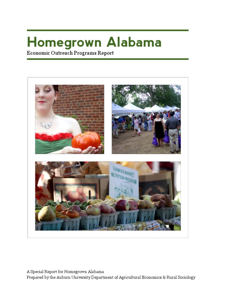 Homegrown Alabama Economic Outreach Programs Report | PDF ...