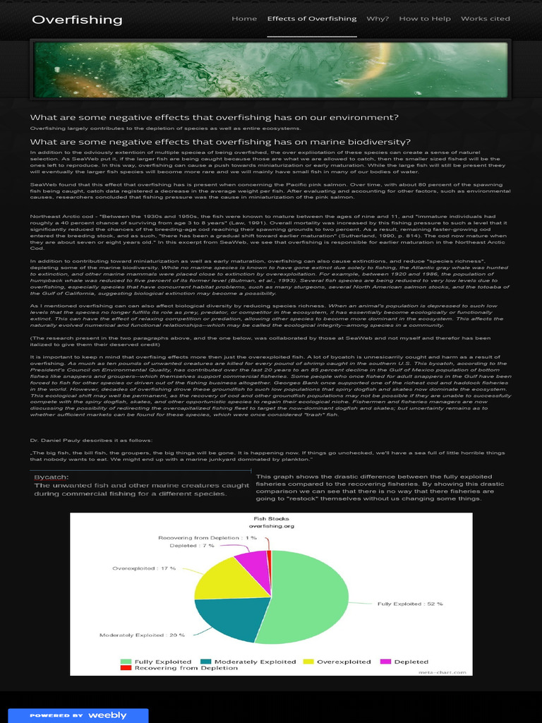 Effects of Overfishing - Overfishing | PDF | Overfishing | Marine Biology