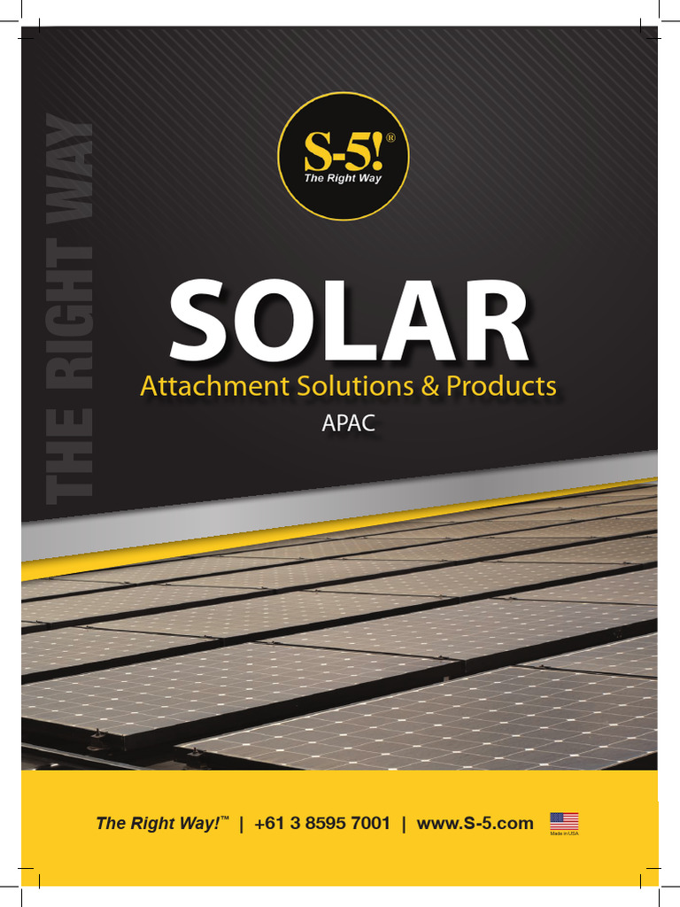 APAC Solar Brochure | PDF | Screw | Roof