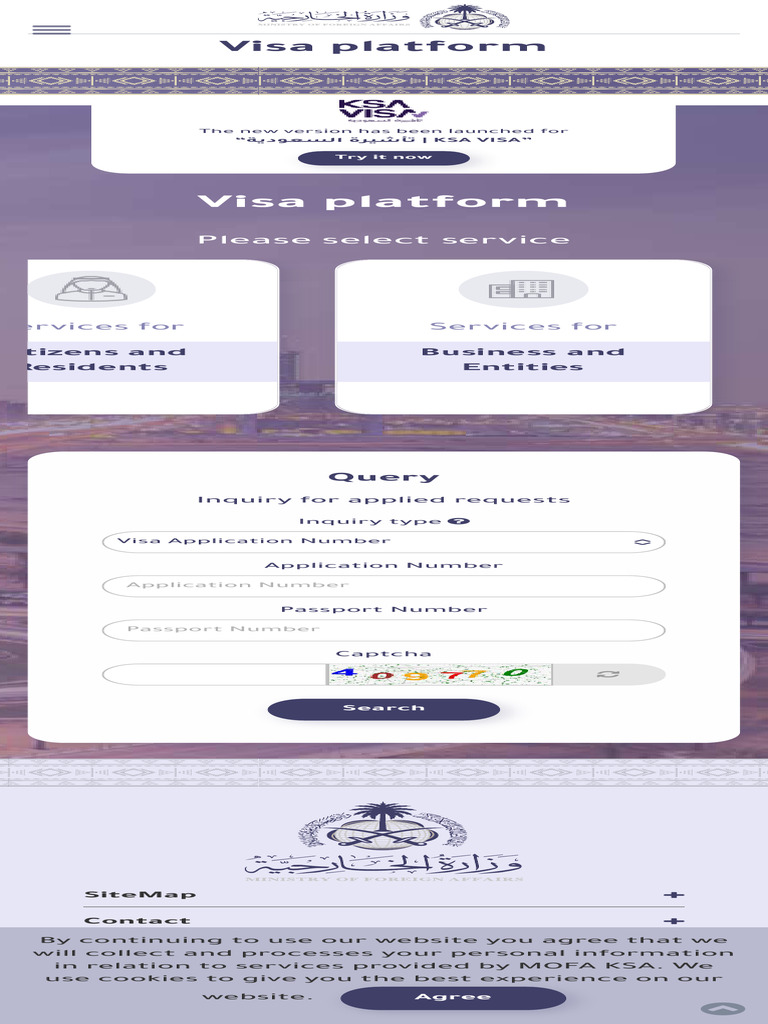 KSA Visa Platform Launch Announcement | PDF