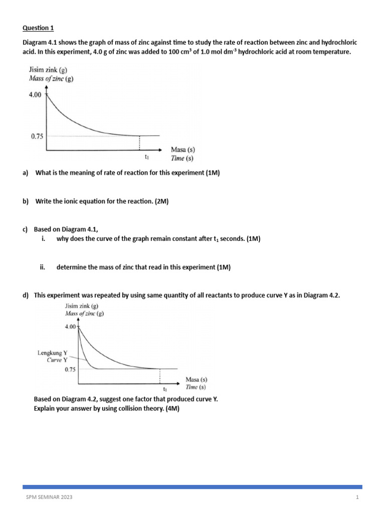 F5 Mid Term Exam (More Question Practice) | PDF | Redox | Acid