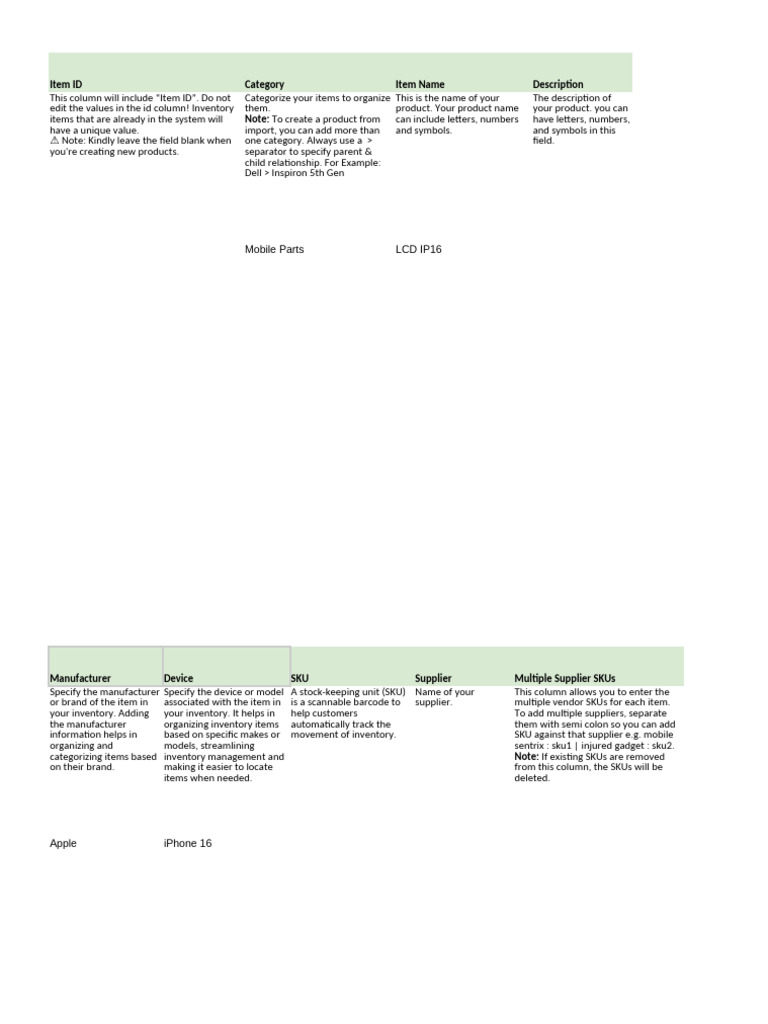 parts sample Repairdesk | PDF | Financial Economics | Business Economics