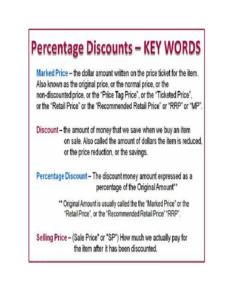 Discount Form 1 | PDF