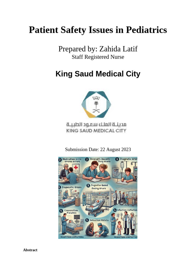 Research Work On Patient Safety Issues in Pediatrics | PDF | Patient ...