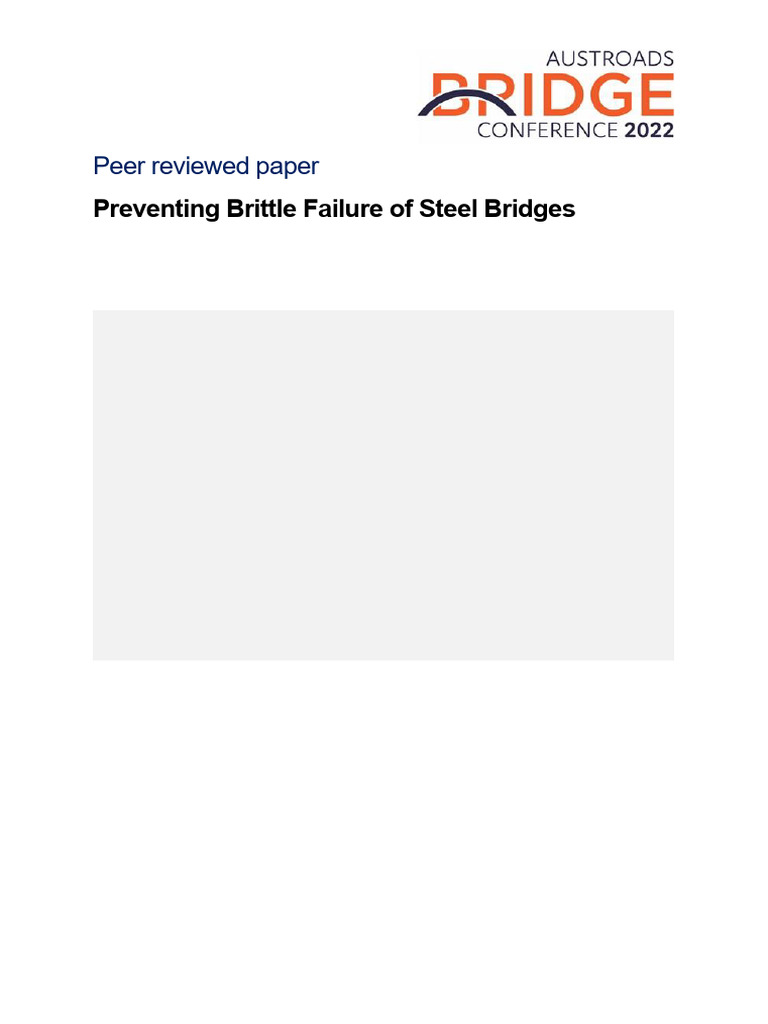 ABC2022-102-22 Preventing Brittle Failure of Steel Bridges | PDF ...