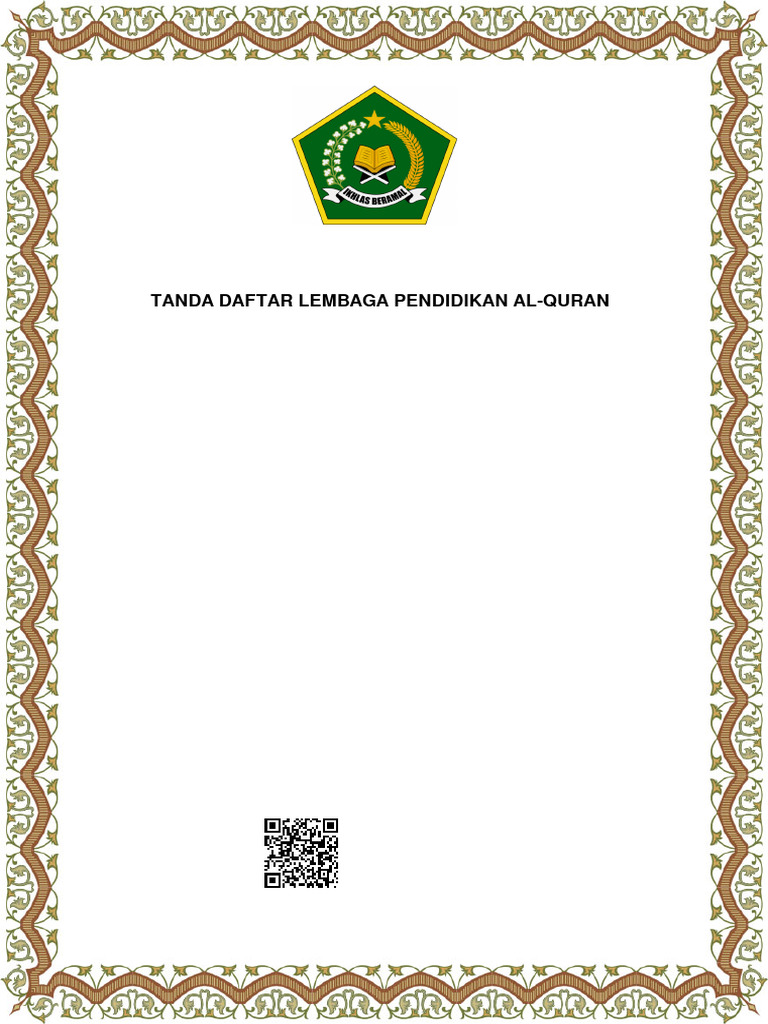 2025 - Sertifikat-lpq-AL ABROR 020659 | PDF