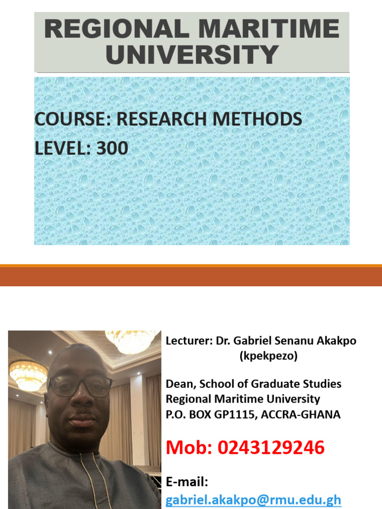 Research Methods Course Overview | PDF | Quantitative Research ...
