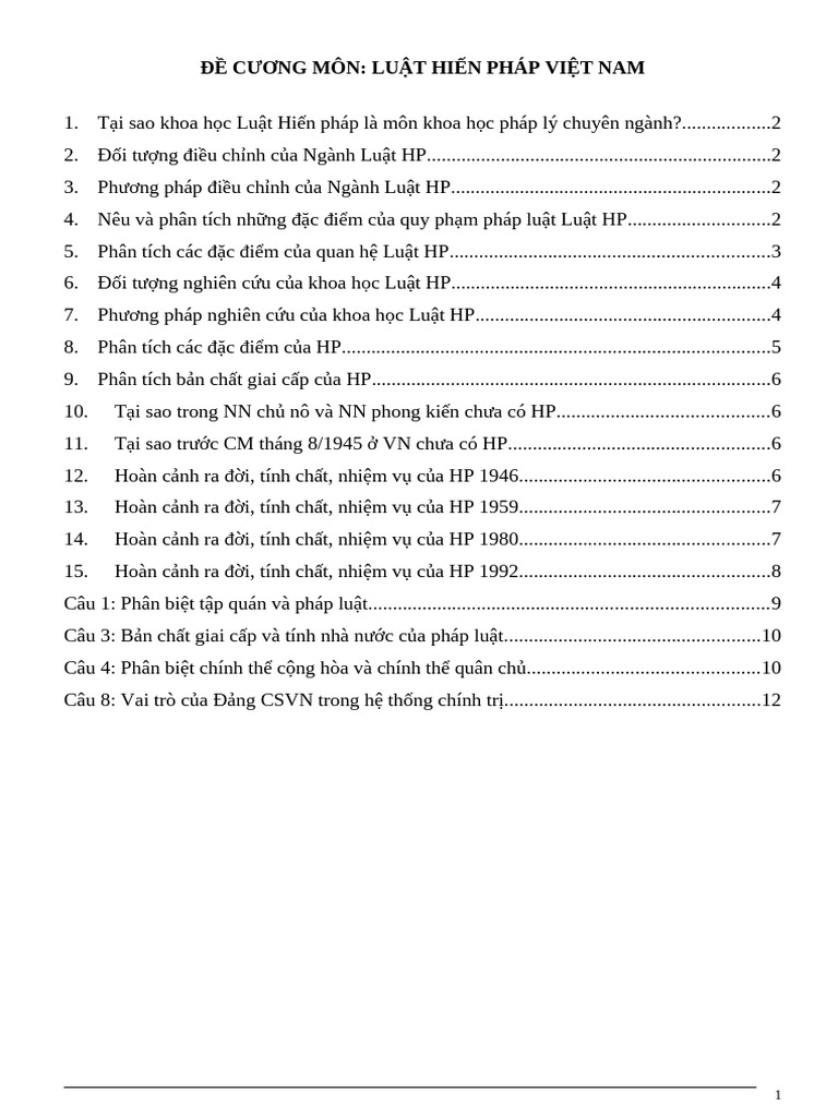 Luat Hien Phap | PDF