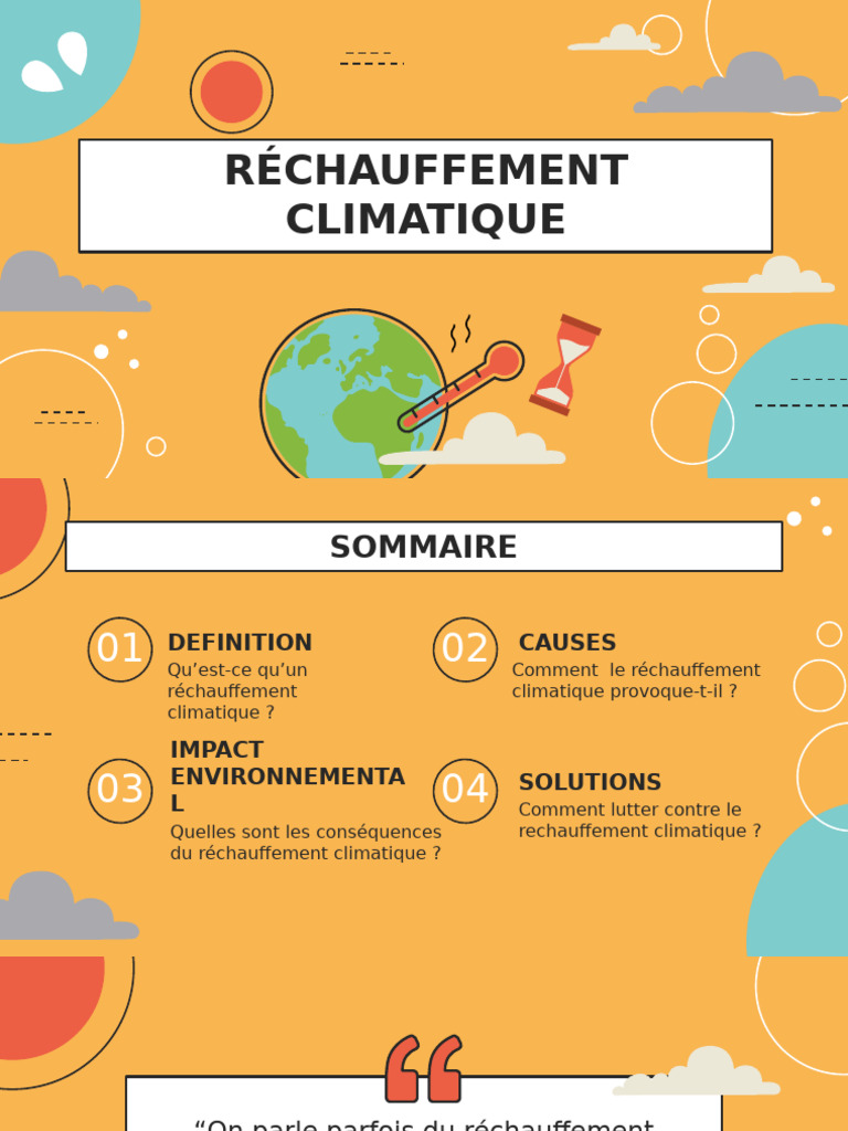 Réchauffement Climatique | PDF | Changement climatique | Effet de serre