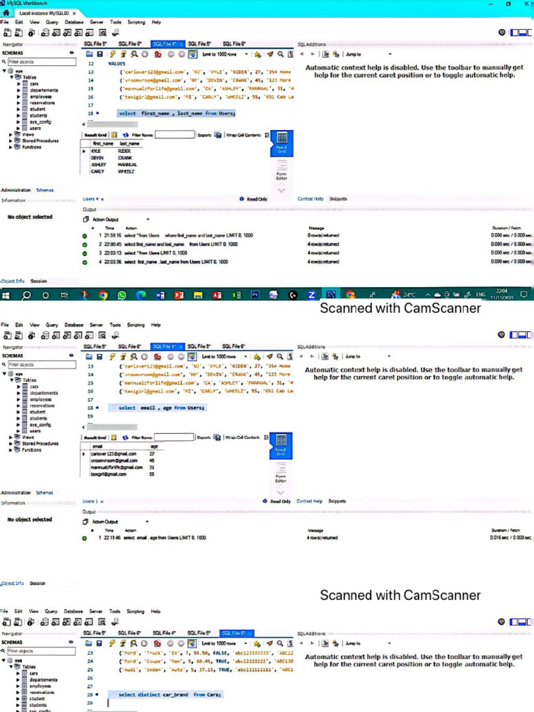 Lab 2 Ex 1 & 2 | PDF