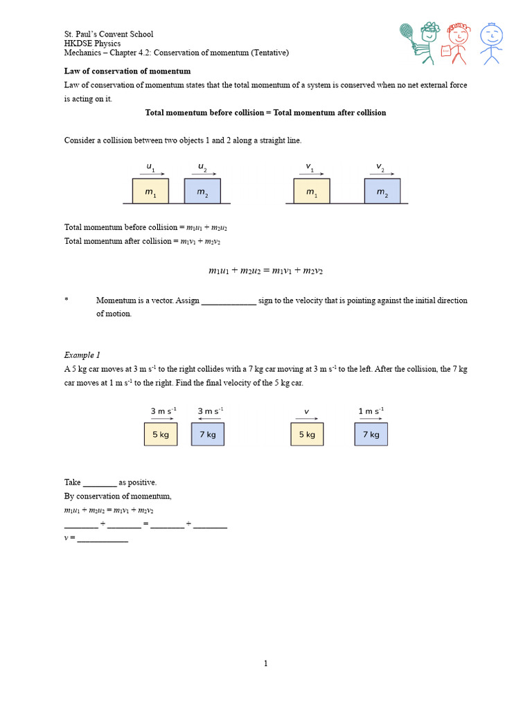 HKDSE Physics - Mechanics - Chapter 4.2 Conservation of Momentum ...