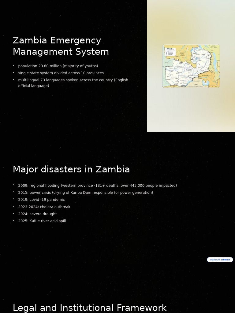 Zambia Emergency Management System | PDF | Emergency Management | Risk ...