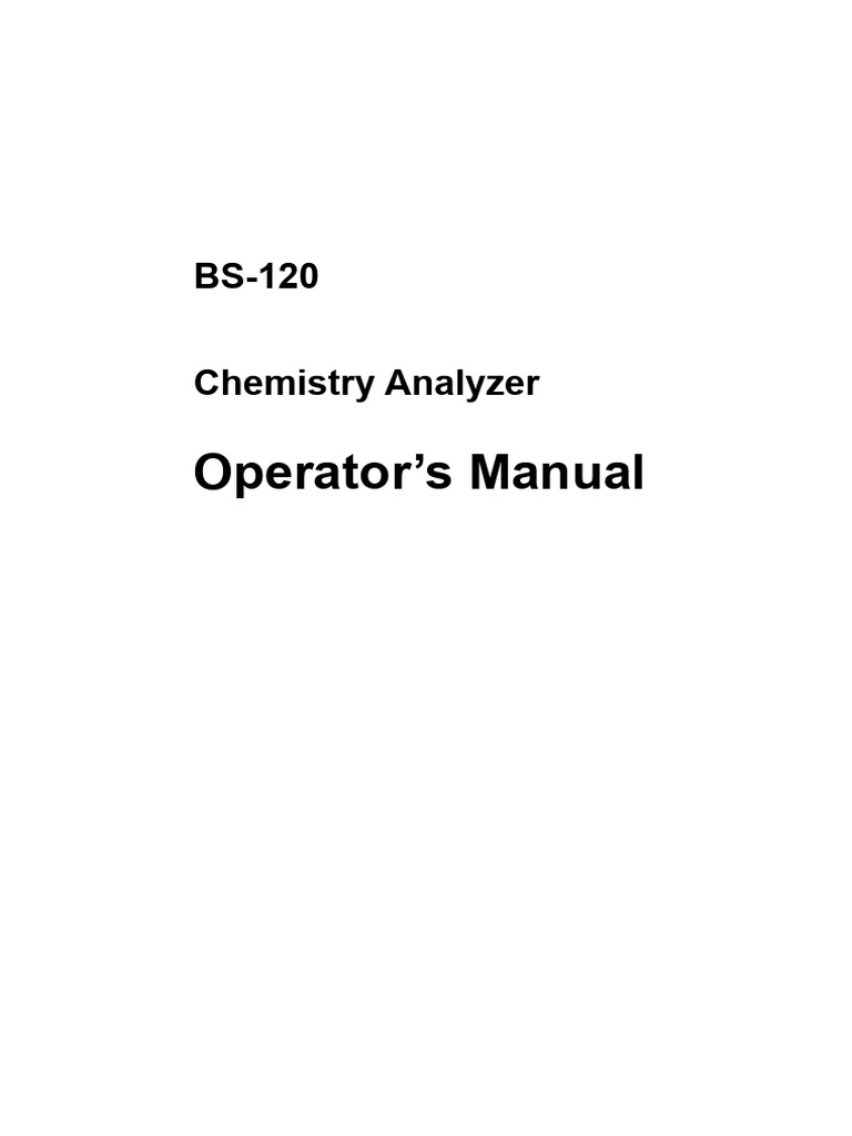 BS-120 Operation Manual (v1.1) | PDF | Waste | Electromagnetic Interference