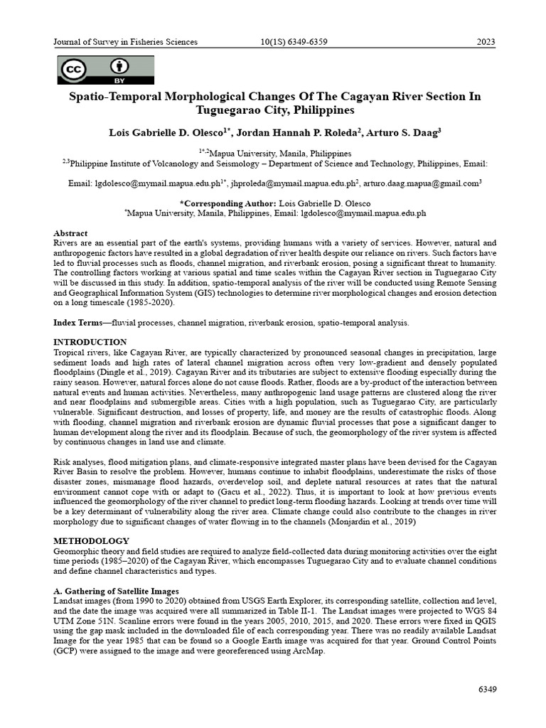 IITER 68479 Lois+Gabrielle+Olesco Final Fisheries (6349+to+6359) | PDF | Geomorphology | River