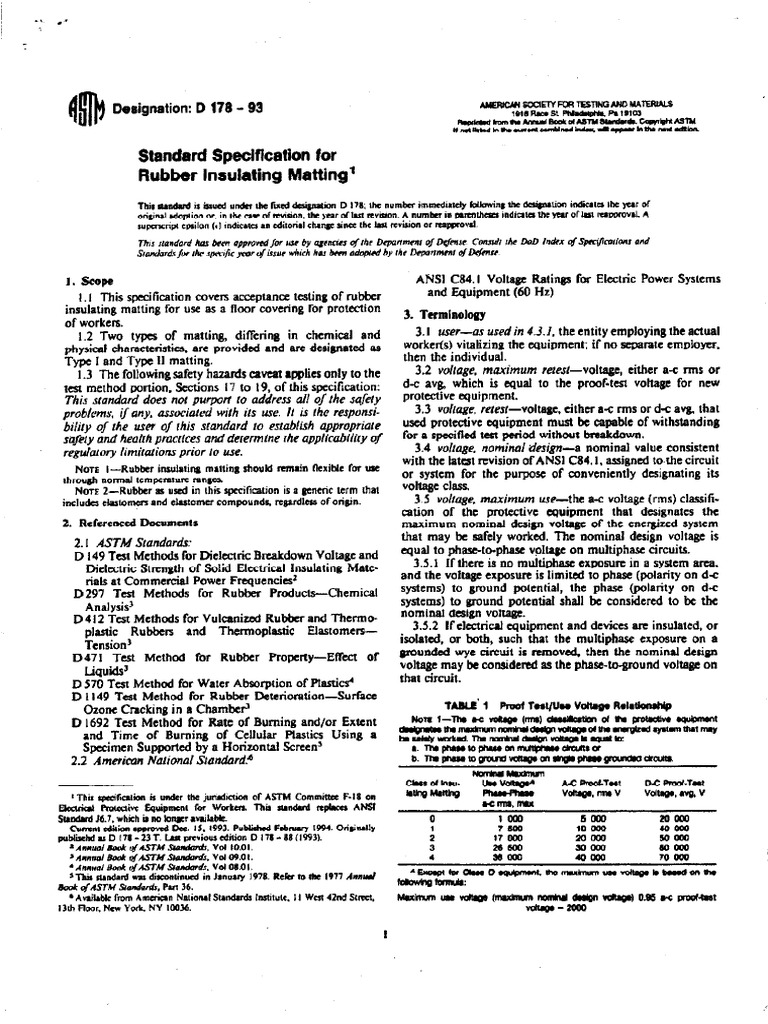 Astm D 178 | PDF