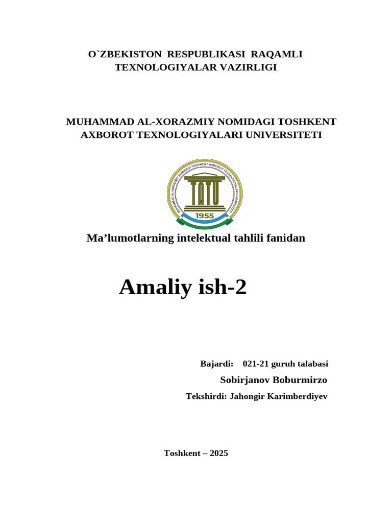 17 - Amaliy - 2 - копия | PDF