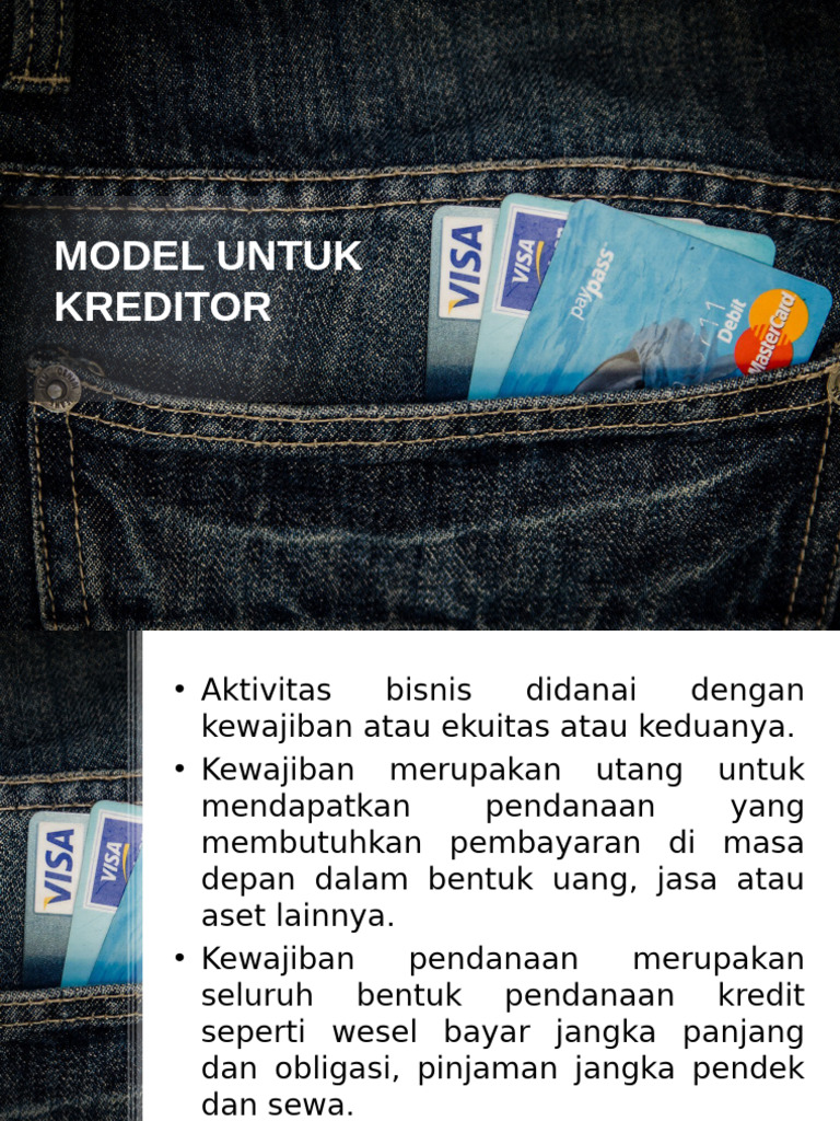 Pertemuan 11 Model Untuk Kreditor Pemula | PDF