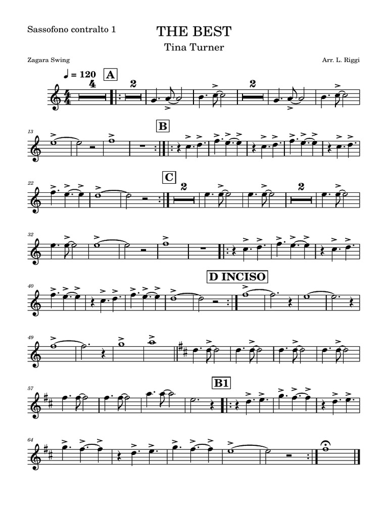 THE BEST2-Sassofono Contralto 1 | PDF