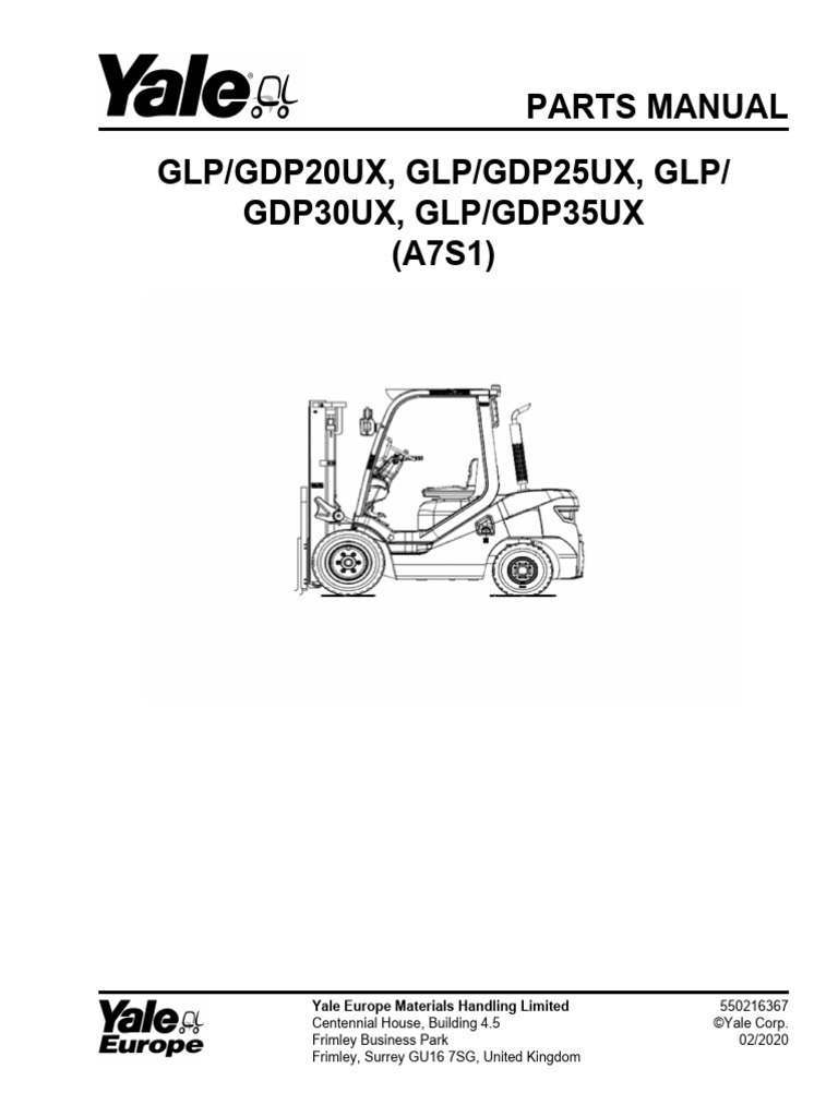 Glp/Gdp20Ux, Glp/Gdp25Ux, GLP/ Gdp30Ux, Glp/Gdp35Ux (A7S1) Parts Manual ...