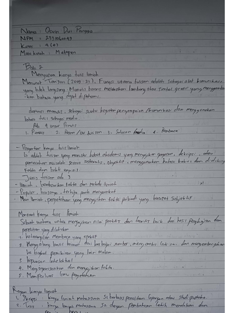 Ocvin Dwi Pangga 4A Metopen | PDF