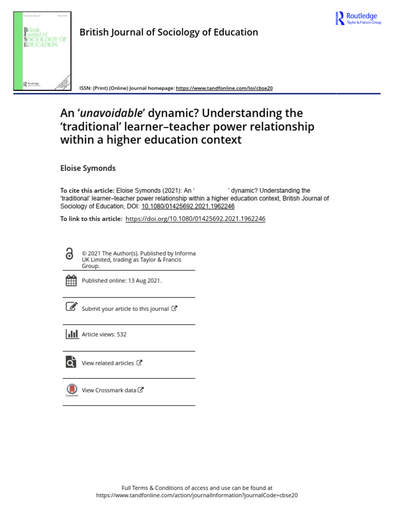 An Unavoidable Dynamic Understanding The Traditional Learner Teacher ...