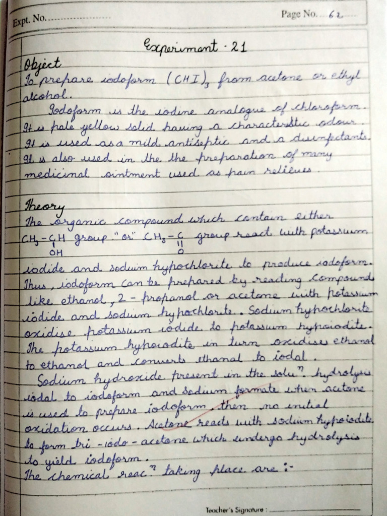 Experiment 18, Class XII | PDF