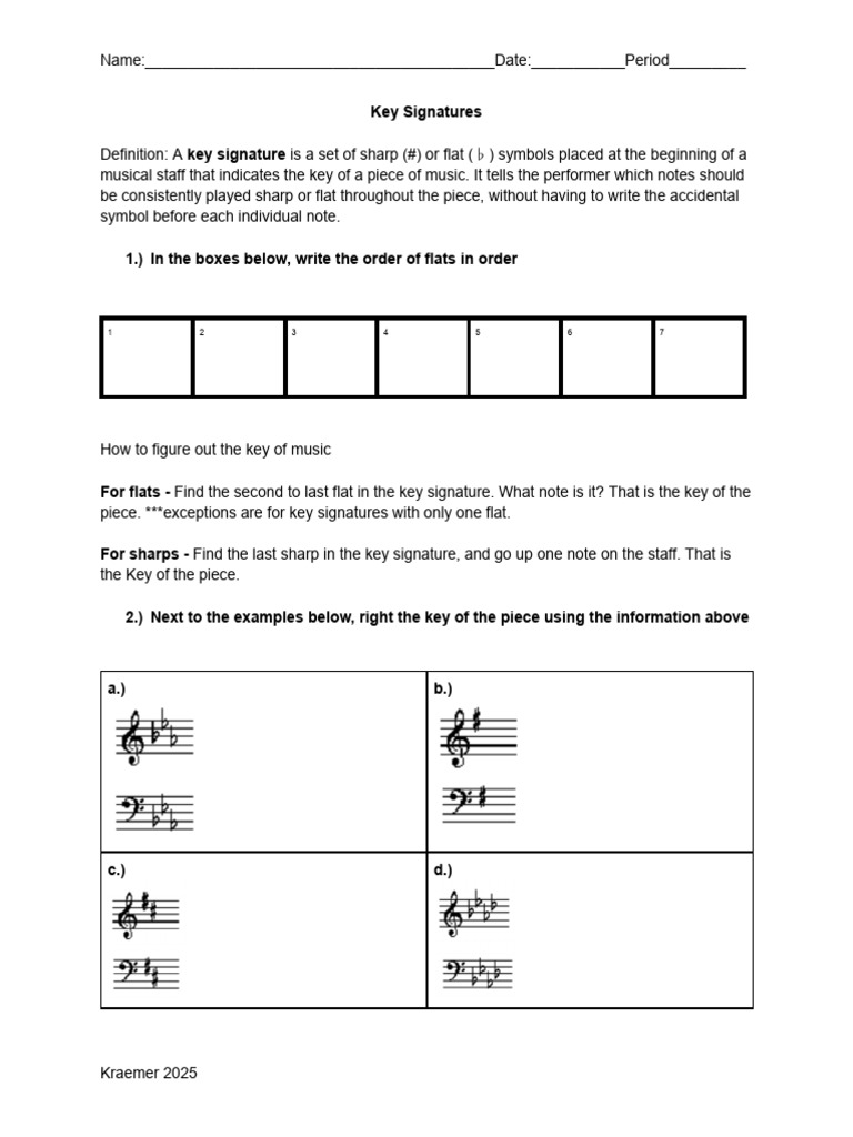 Understanding Key Signatures | PDF