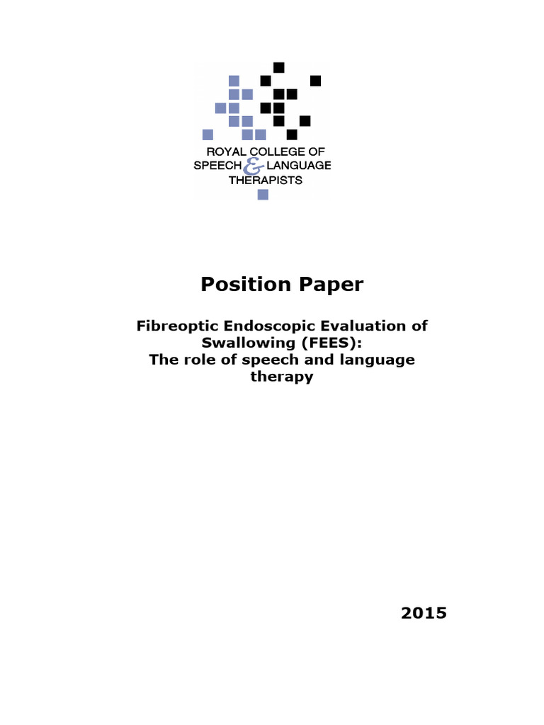 FEES in Speech and Language Therapy | PDF | Informed Consent | Evidence ...