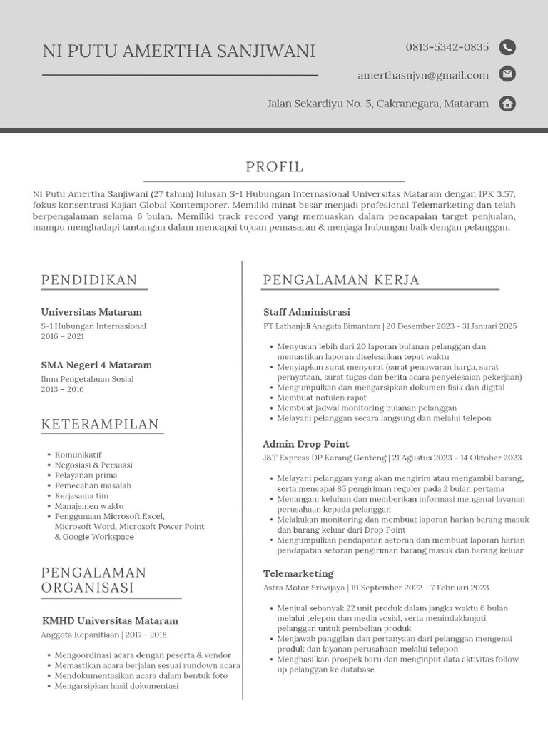 Gray and White Simple Clean Resume - 20250323 - 224454 - 0000 | PDF