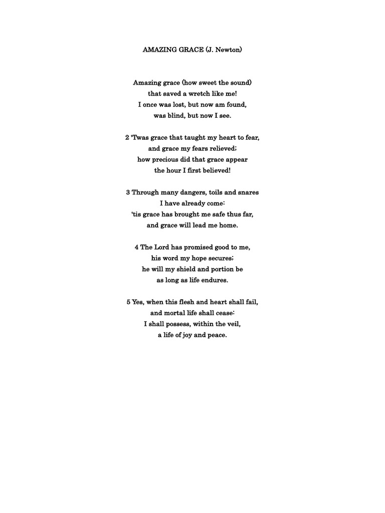 Amazing Grace | PDF