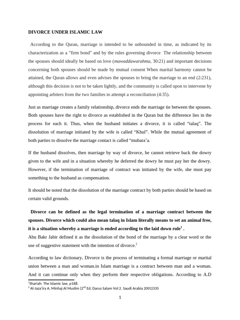 Islamic Divorce Rules and Conditions | PDF | Hadith | Marriage
