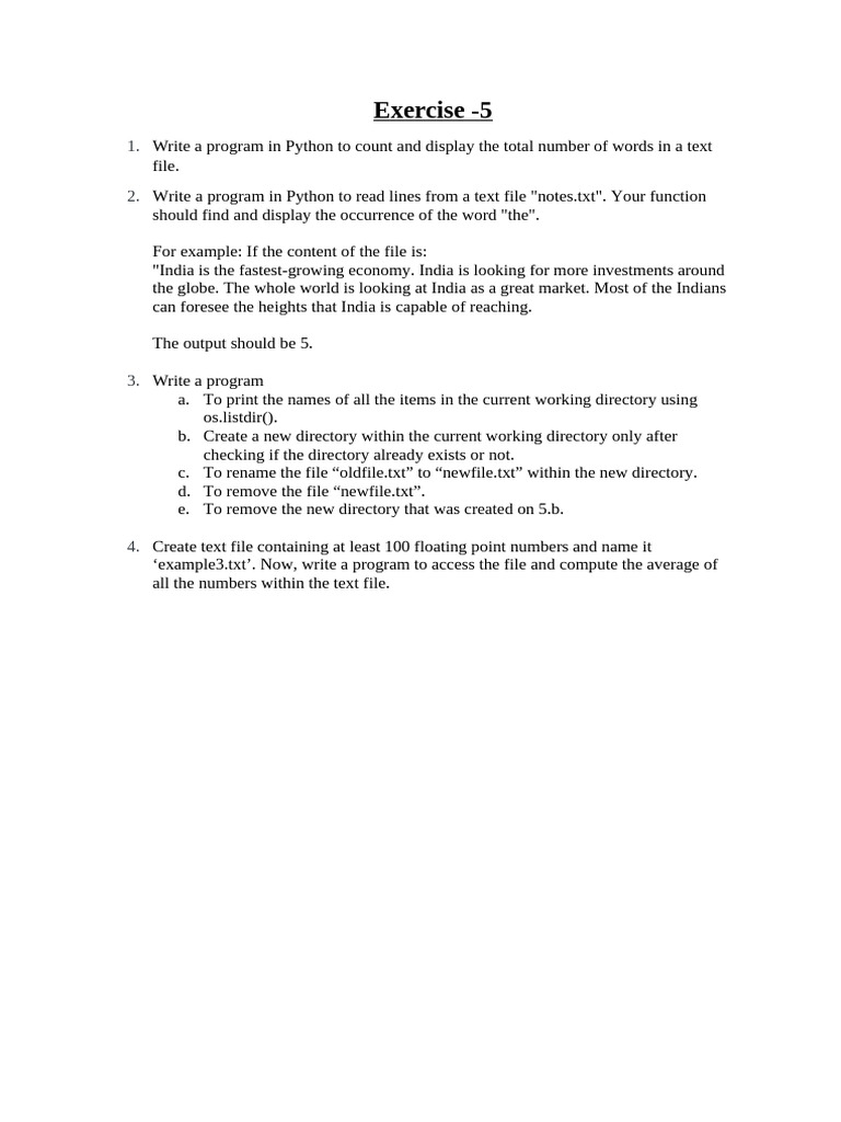 Exercise-5 (1) | PDF