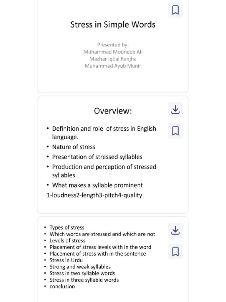 Stress Presentation | PDF