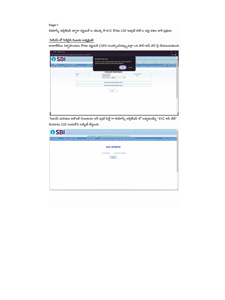 Annexure-I - User Manual For CSP IN TELUGU | PDF