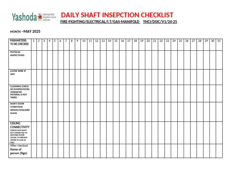 Shaft Inspection | PDF