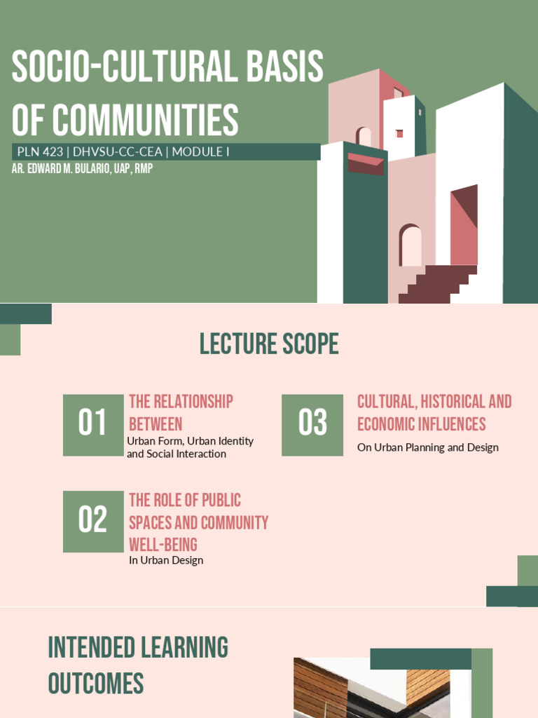 Module 1 - Socio-Cultural Basis of Communities | PDF | Ur