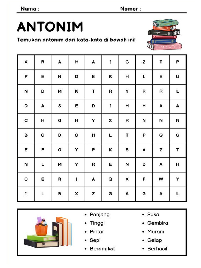 Antonim & Hitung | PDF