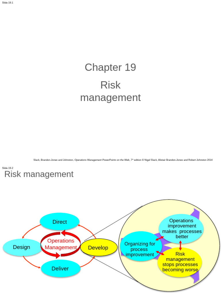 Chapter 19 Slides Ops Book | PDF | Risk Management | Risk