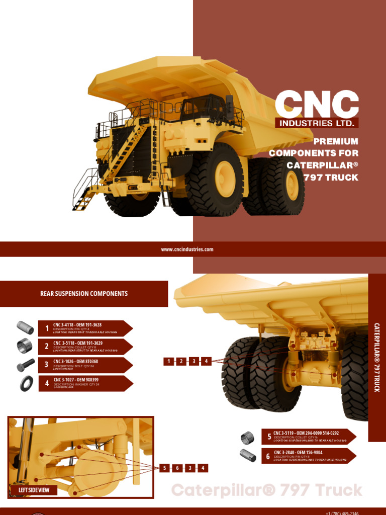 Caterpillar 797 Truck Components Overview | PDF | Axle | Commercial ...