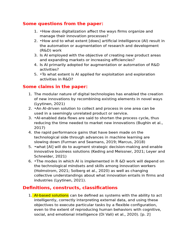 Johnson Al Paper. (Questions J Contructs J Findings J Methodology and Data Analysis | PDF ...