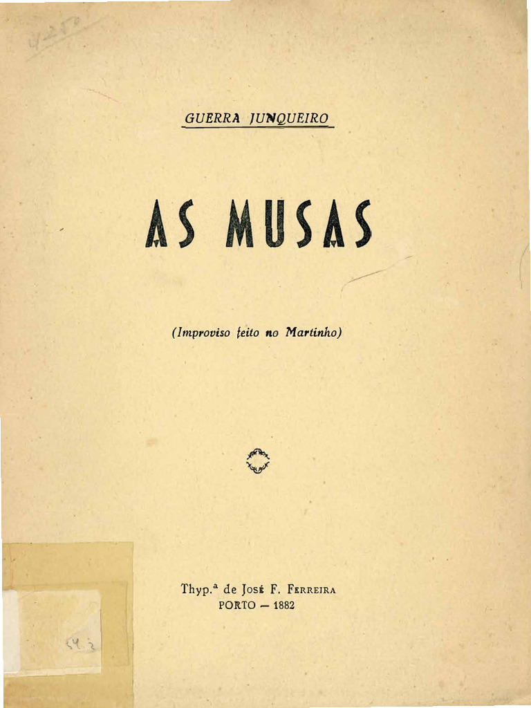 Abílio Manuel Guerra Junqueiro - Musas | PDF