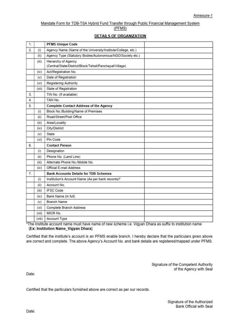 TSA Mandate Form | PDF