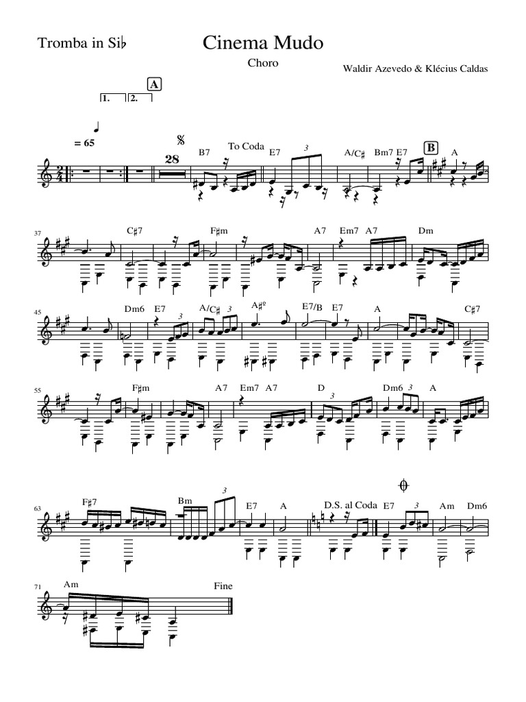 Cinema Mudo - Tromba - in - Sib | PDF