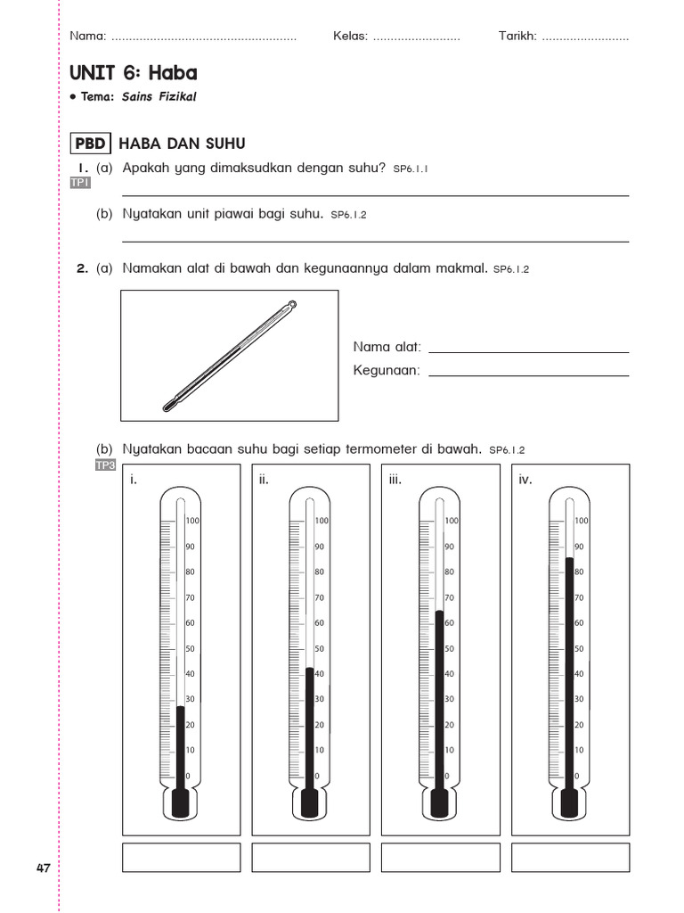 Sains Tahun 5 - Unit 6 | PDF