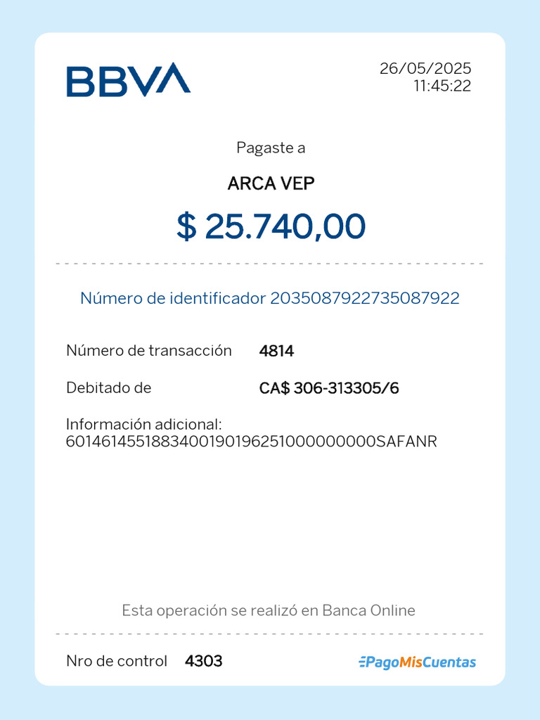 pago ARCA VEP 2035087922735087922 (1) | PDF