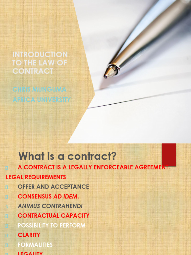 Introduction to Contract Law Basics | PDF | Business Law | Jurisprudence