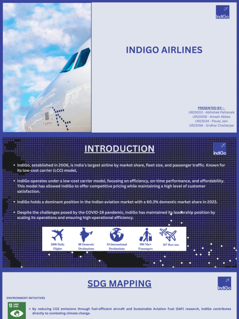 Sustainability and CSR Analysis of IndiGo (InterGlobe Aviation Ltd.) | PDF