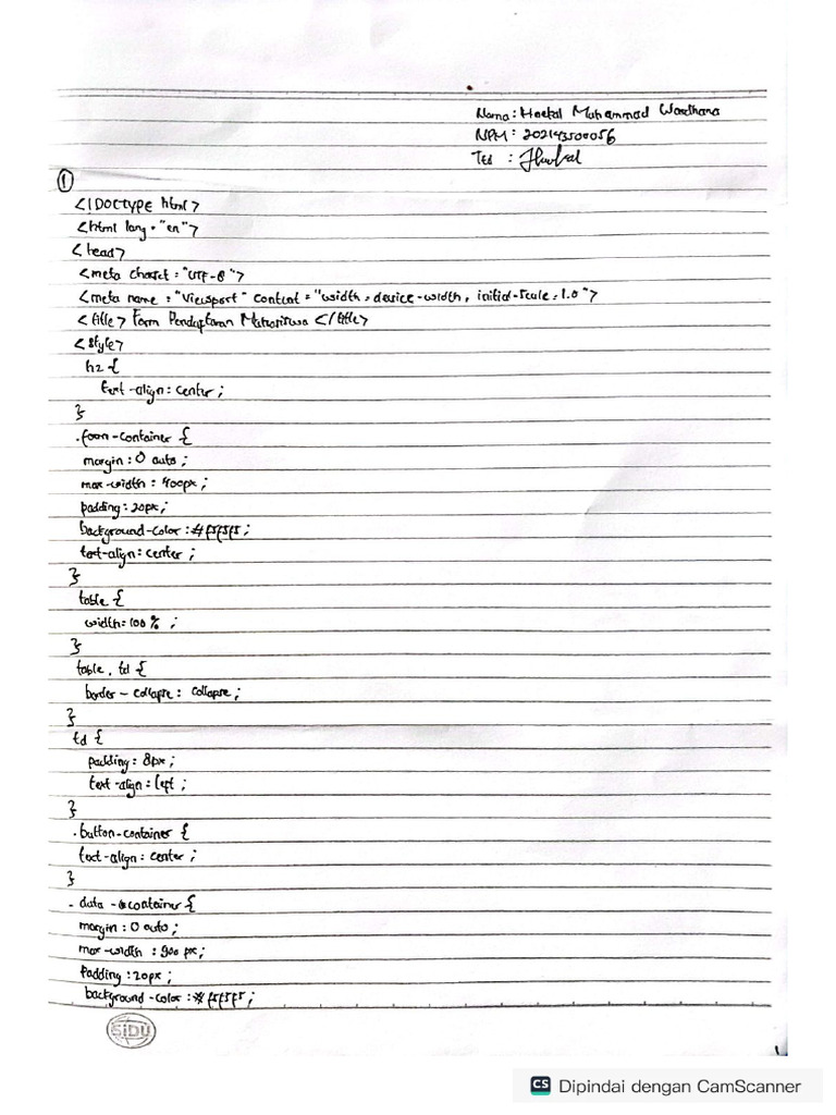 Haekal Muhammad Wardhana - S5A | PDF